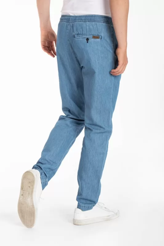 Pantalon denim léger chambray MANLIO
