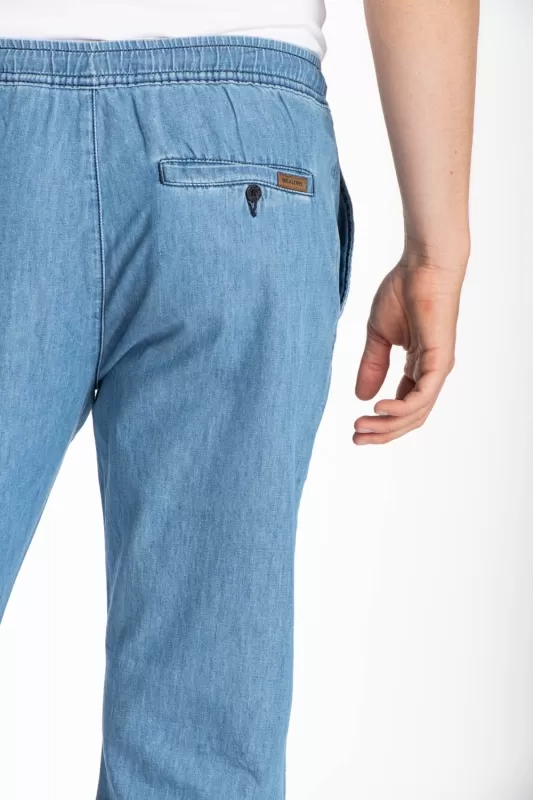Pantalon denim léger chambray MANLIO